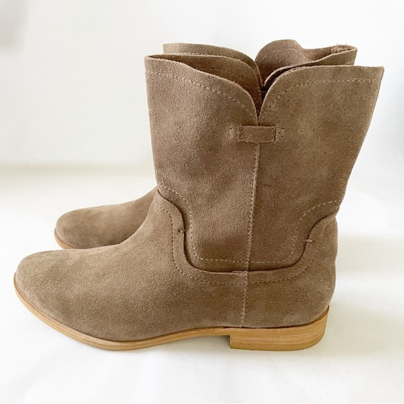 Splendid | Shoes | Splendid Womens Palisade Tan Leather Suede Boots Sz ...